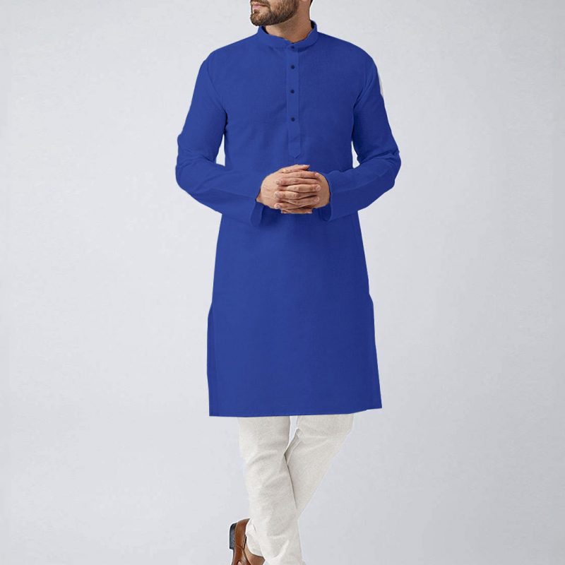 Cotton Kurta Pajama Blue for Men | IndiFeels Australia