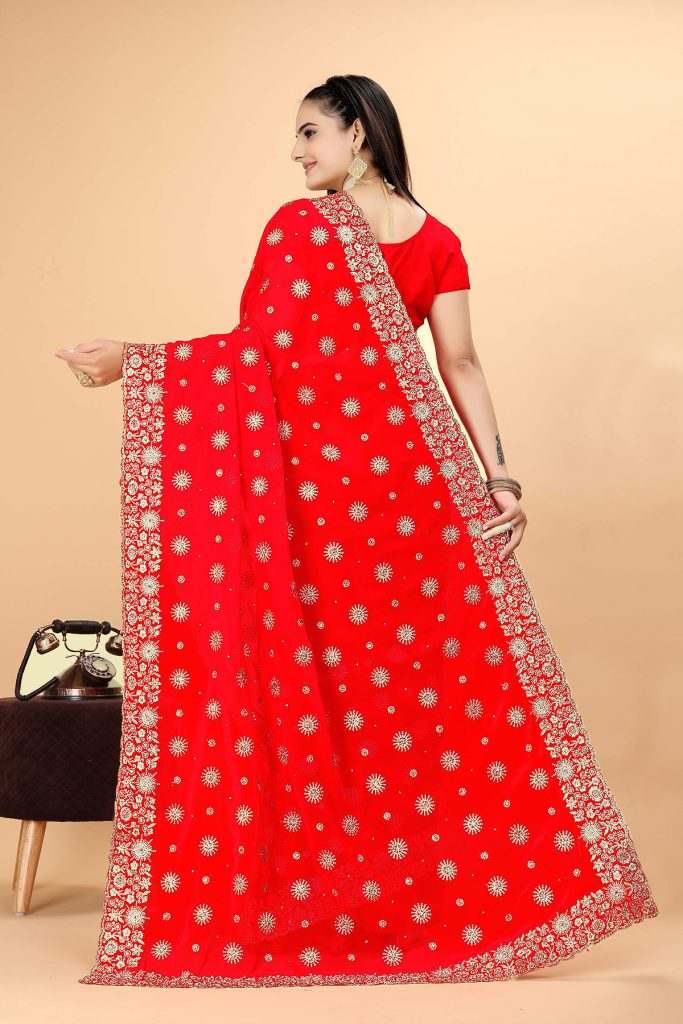 Red Indian Wedding Saree | Shop Now at Indifeels Australia